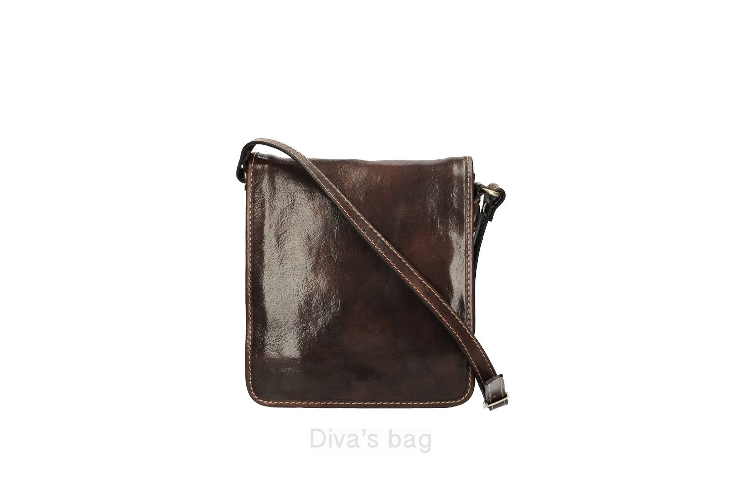 Milano - Leather Messenger Bag, unisex